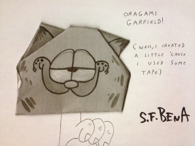 SF BenA’s Origami Garfield! | Origami Yoda