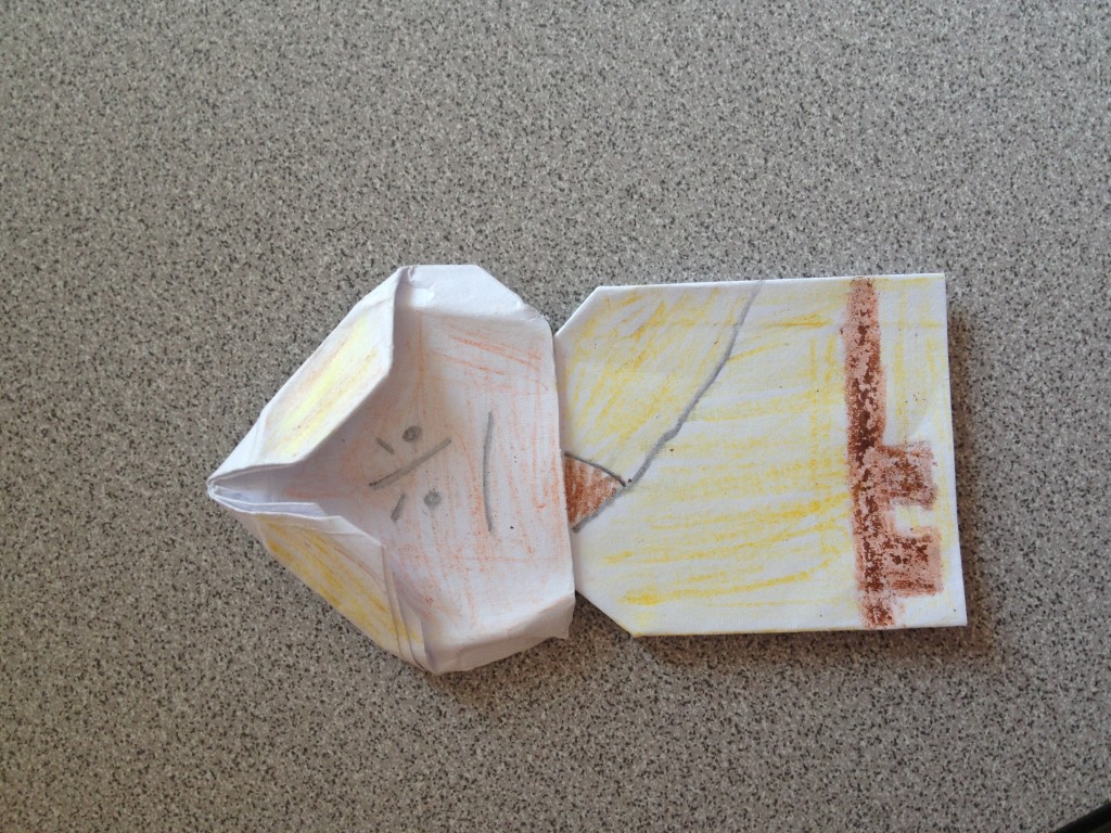 Interesting technique for folding Luke by SF Grant… | Origami Yoda