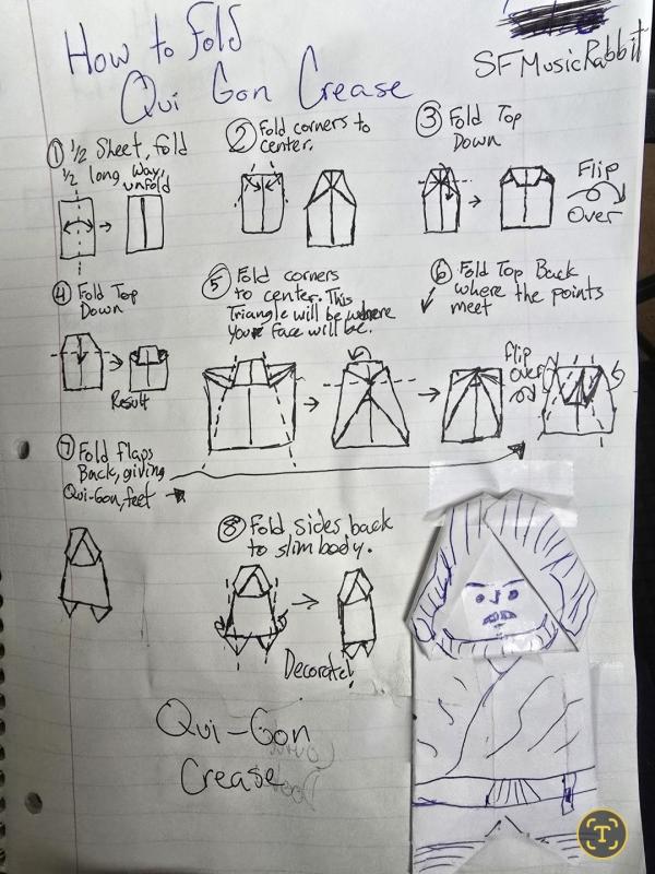 Qui-Gon Crease | Origami Yoda